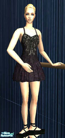 The Sims Resource | Sequined Black Tutu