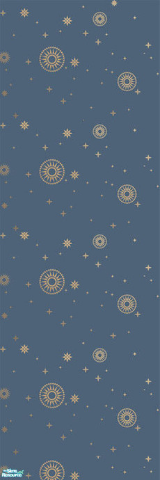 The Sims Resource | Laura Simly Celestial Wallpaper - Stylized Sky in Blue