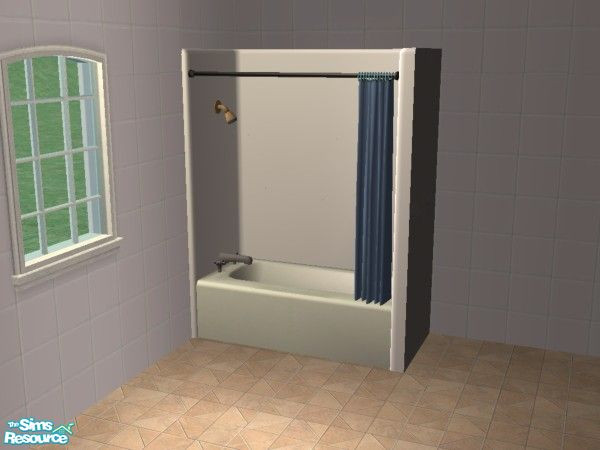 The Sims Resource | MFG Aquaplus shower recolor - Blue