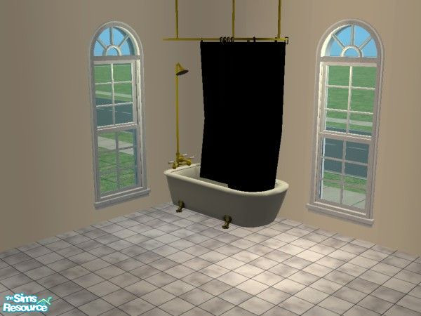 The Sims Resource | MFG Colonial Shower recolor - Black
