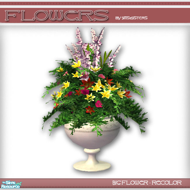 The Sims Resource | S2S Flowers - Big Flower - recolor 7