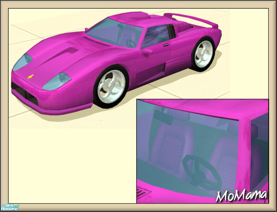 The Sims Resource - NK Sports Cars, Group 2 - Magenta