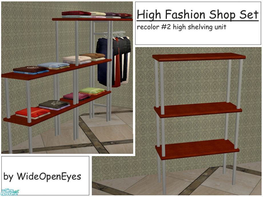 The Sims Resource - High Fashion High Shelving RC #2