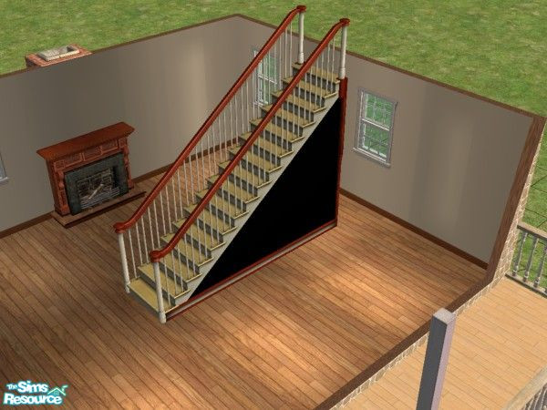 The Sims Resource | Stare Stepper Staircase Recolor - Wall