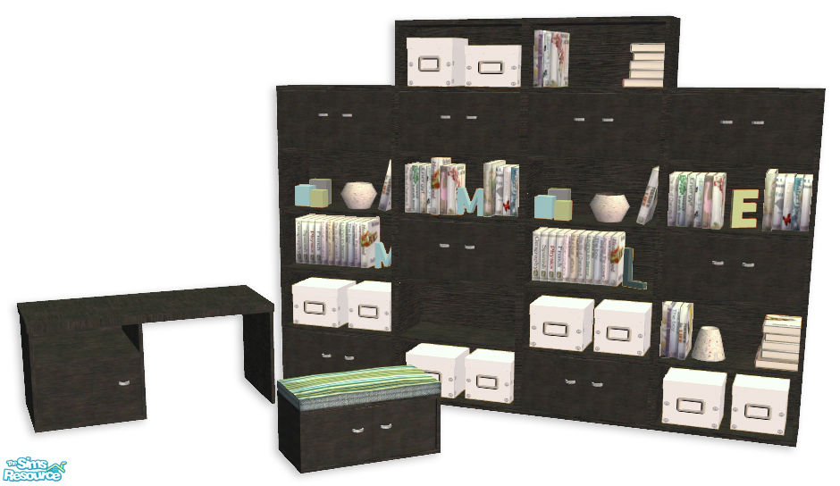 The Sims Resource - Bookcase A - RC08