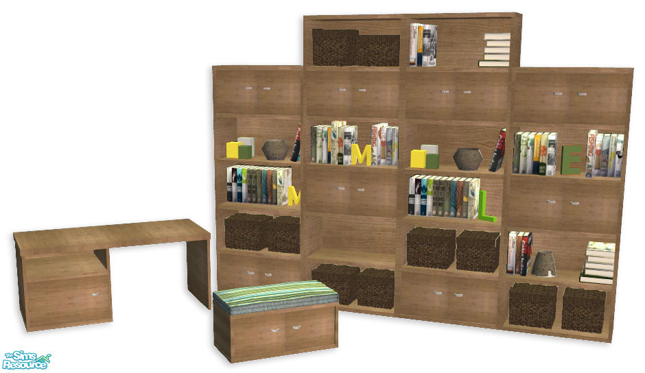 The Sims Resource - Bookcase A - RC07