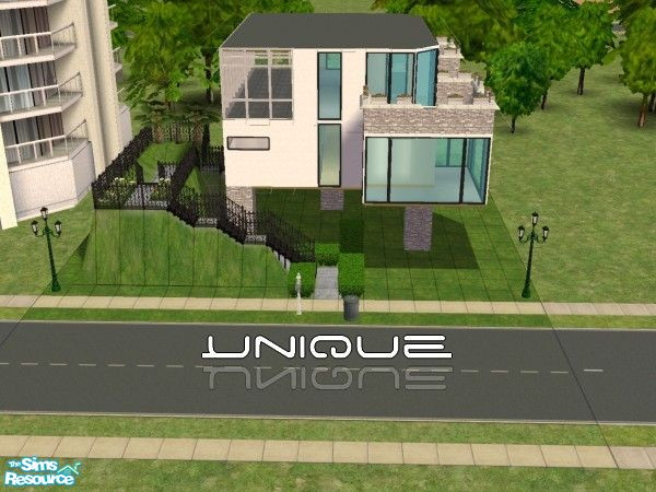 The Sims Resource | Unique Modern House 2