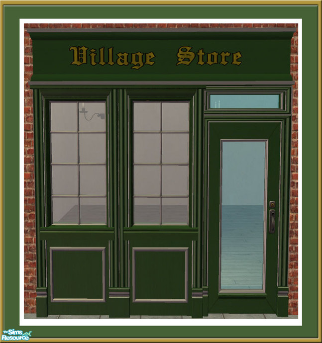 The Sims Resource - Victorian Shop - Sign - Village Store