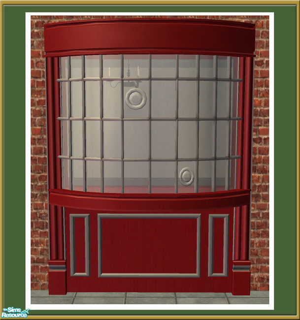The Sims Resource - Victorian Shop - Bay Window - Red