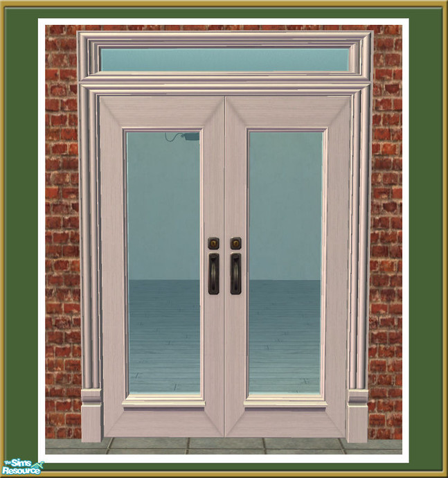 The Sims Resource | Victorian Shop - 2 Tile Door - White