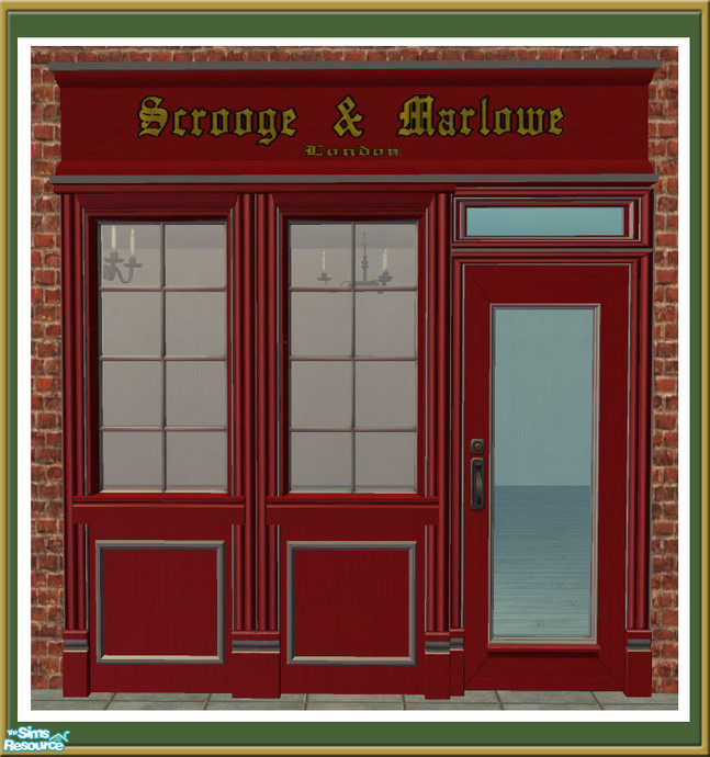 The Sims Resource - Victorian Shop - Sign - Red