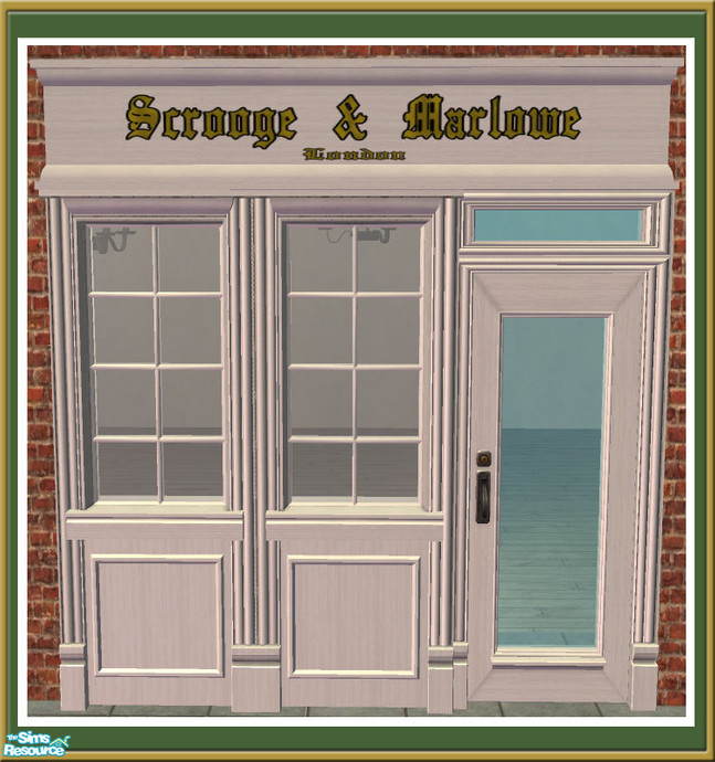 The Sims Resource - Victorian Shop - Sign - White