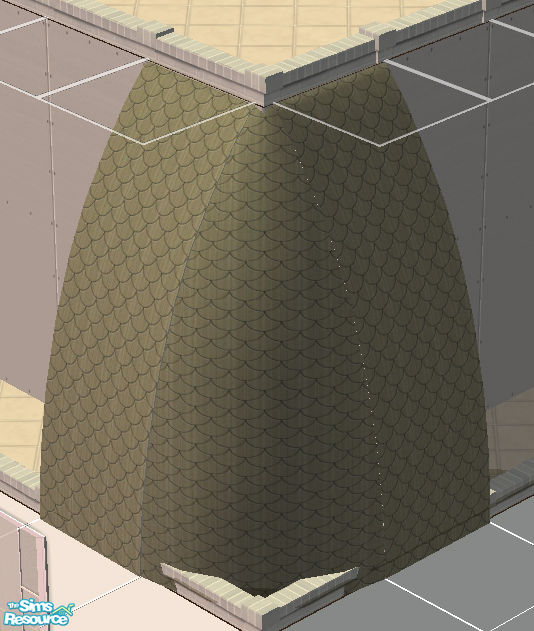 The Sims Resource | The Modern Roofing Set - Tan Roof Recolor