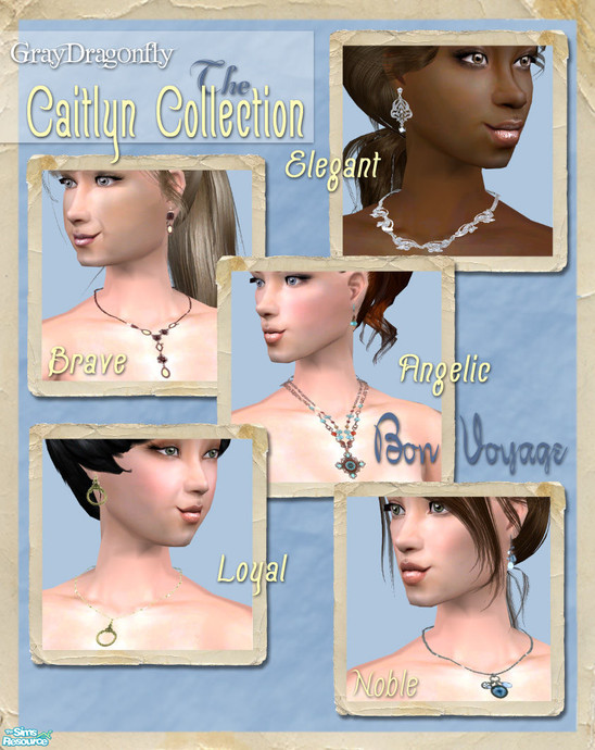 The Sims Resource | The Caitlyn Collection (BonVoyage)
