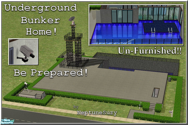 The Sims Resource Nsc Residential Lot Underground Bunker Home