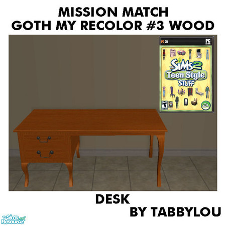 The Sims Resource - Sims 3 Desk For Sims 2 Recolours - White
