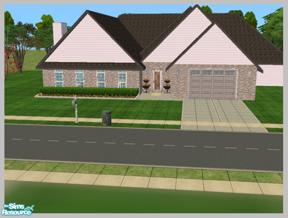 The Sims Resource | Small Traditional Home Lot 1