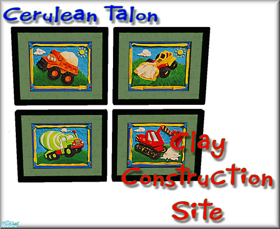 The Sims Resource - Clay Construction Set - 4x Painting