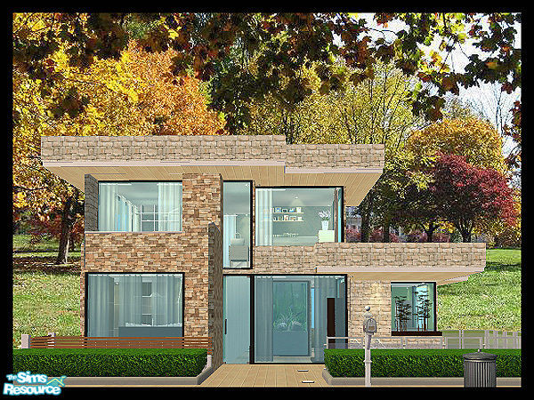 The Sims Resource | Small Modern Houses Set - Small Modern Houses Set 4