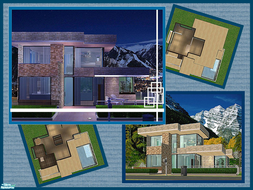 The Sims Resource - Modern Starter Houses - Modern Starter House 13