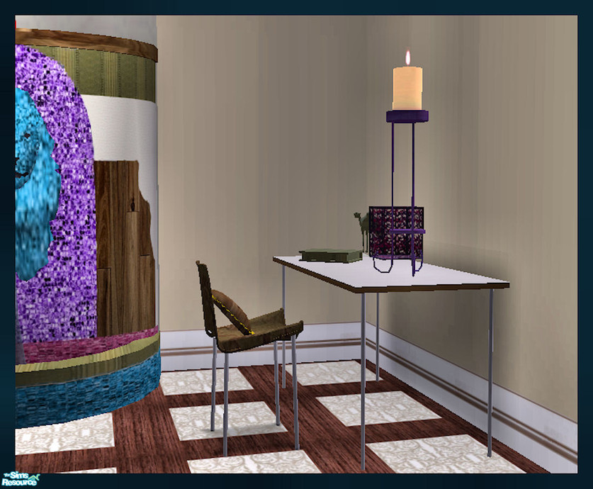 The Sims Resource | Fresh Bedroom Desk Recolor