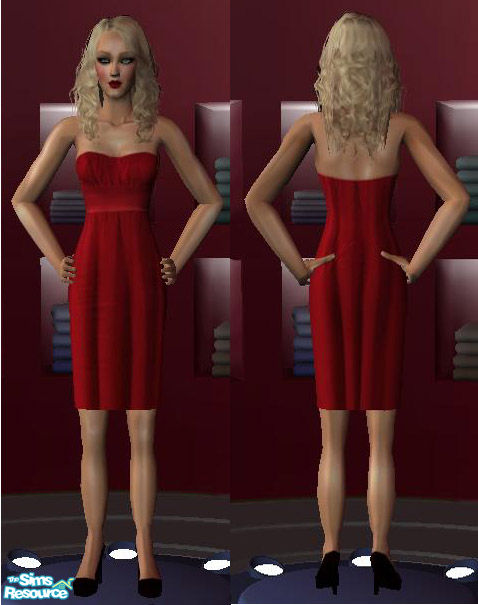 The Sims Resource - Perfect Little Red Dress