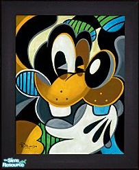 The Sims Resource | Disney Goofy Painting Poster