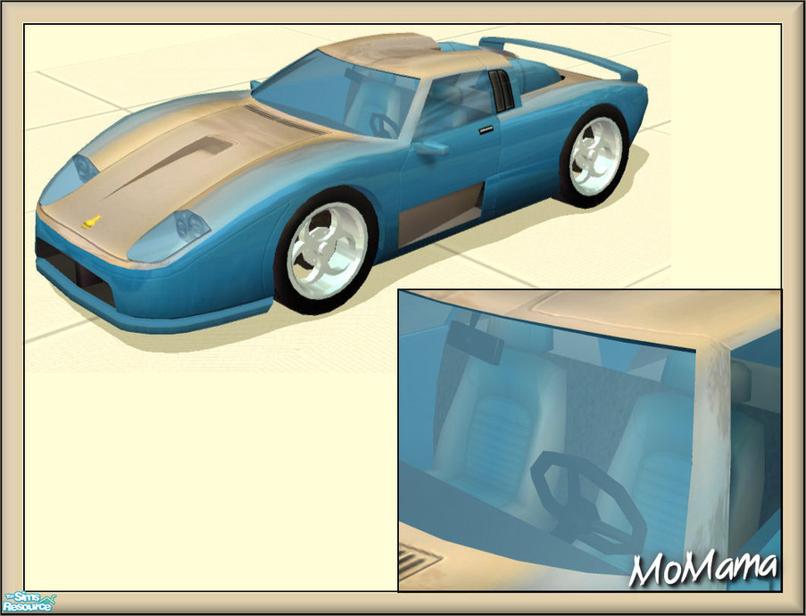 The Sims Resource | NK Sports Cars, Group 3 - Blue Cream
