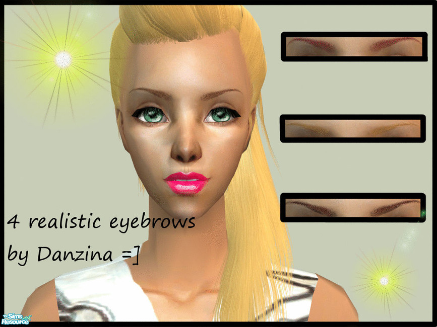The Sims Resource - Realistic eyebrows