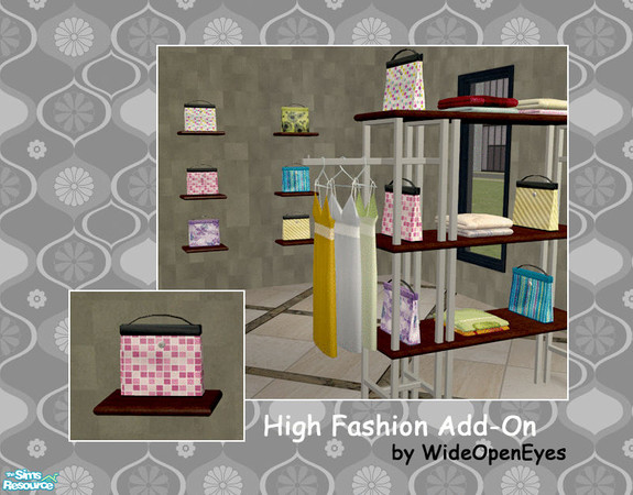 The Sims Resource - High Fashion Purse Clutter - Pink