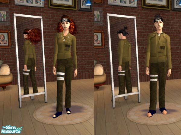 The Sims Resource | Cloud Chunin/Jounin Uniform