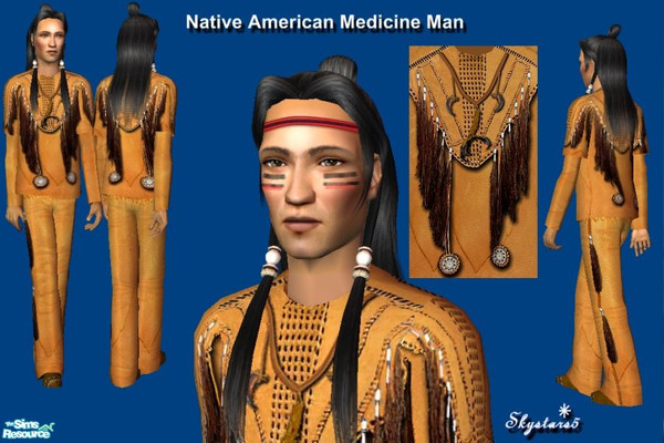 The Sims Resource | Authentic Native American Medicine Man