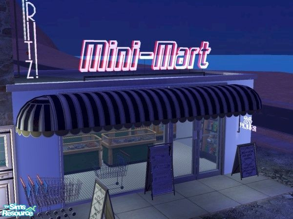 The Sims Resource | Mini-Mart Rooftop sign