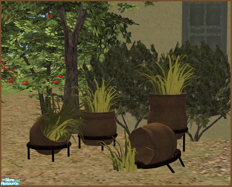 The Sims Resource - Clay Planters