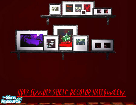 The Sims Resource | Holy Simoly Shelf Halloween recolor
