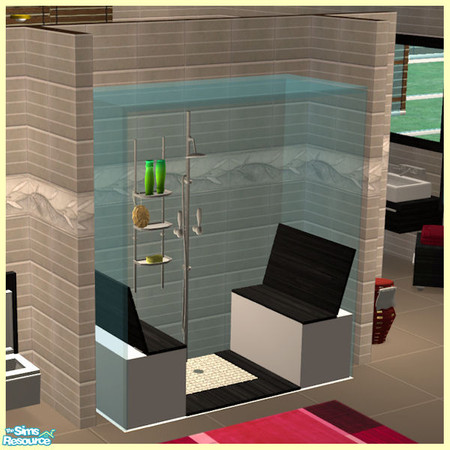 The Sims Resource | Naturals Bathroom Black - Shower