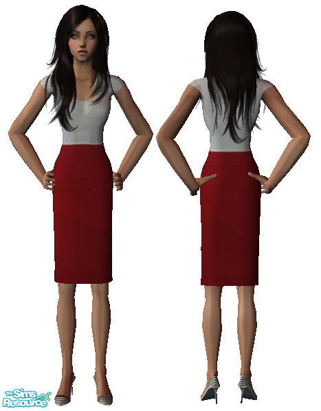 The Sims Resource | Red N White Pencil