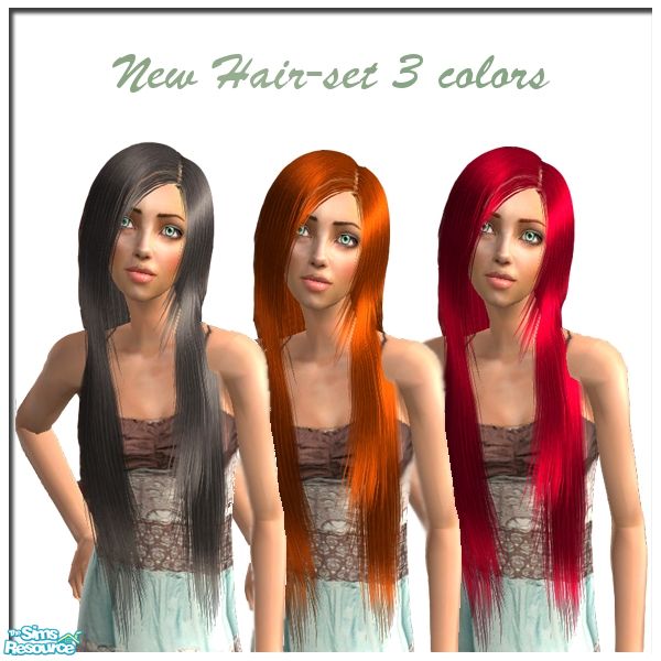 The Sims Resource | Long Straight Hairstyles