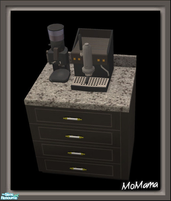The Sims Resource - NK Espresso Machines - Dark Grey