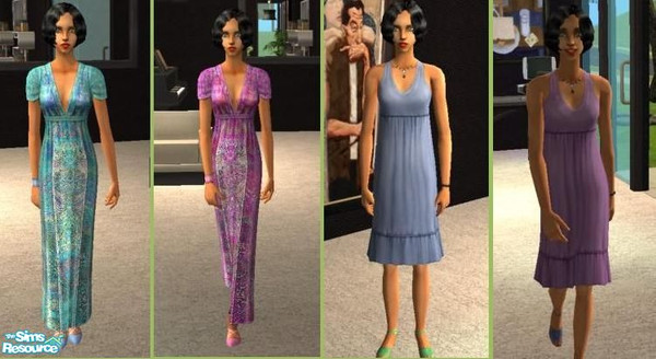 The Sims Resource - Spring Dress Set - H&M