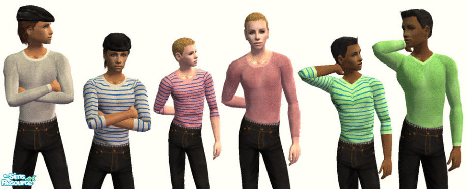 The Sims Resource - Trapping AM shirt collection