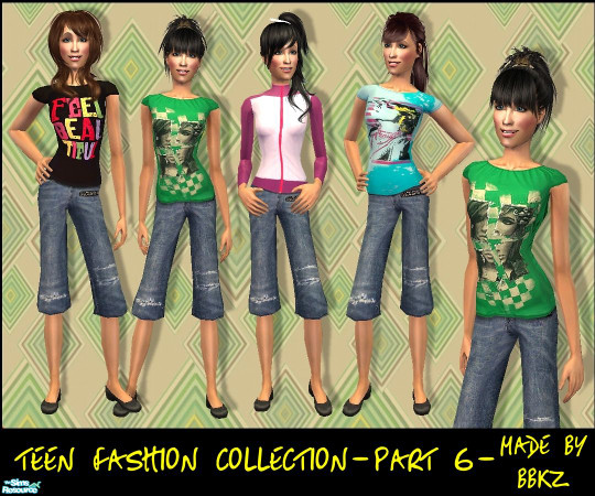 The Sims Resource | Teen Fashion Collection - part 6