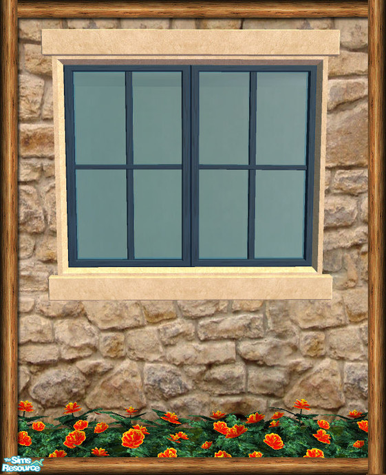 The Sims Resource - Cottage 2 Tile Window - Frame 01