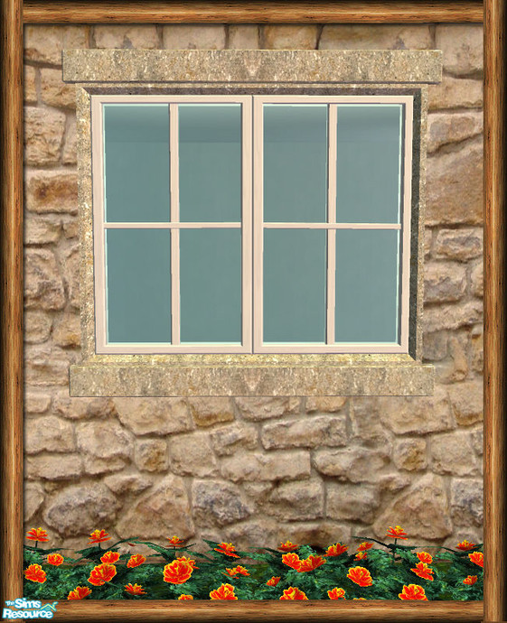 The Sims Resource - Cottage 2 Tile Window - Stone 02