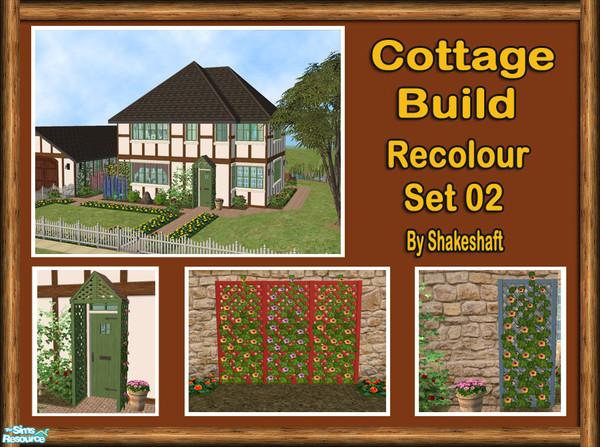 The Sims Resource | Cottage Build Recolour Set 02