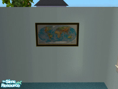 The Sims Resource | World Map Painting
