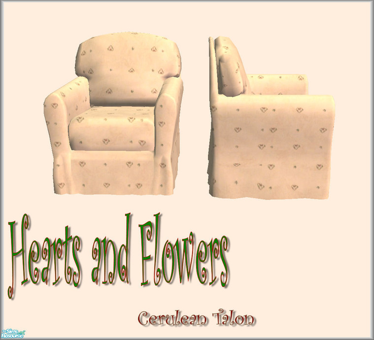 The Sims Resource | Hearts and Flowers Living - Living Chair