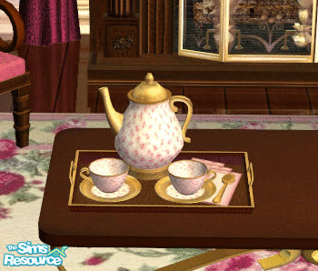The Sims Resource - Valentine Tea Room Teaset