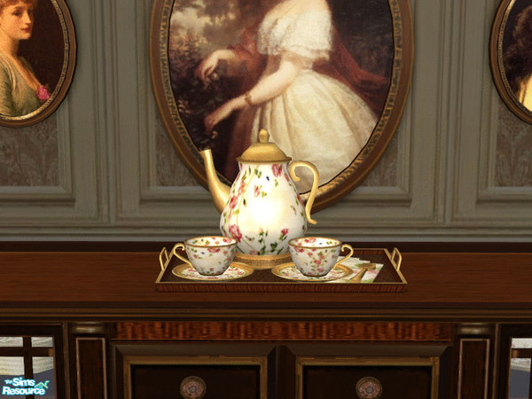 The Sims Resource - Romantic Dining Room Teaset
