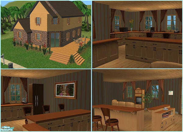 The Sims Resource - Stylish Country Cabin Home